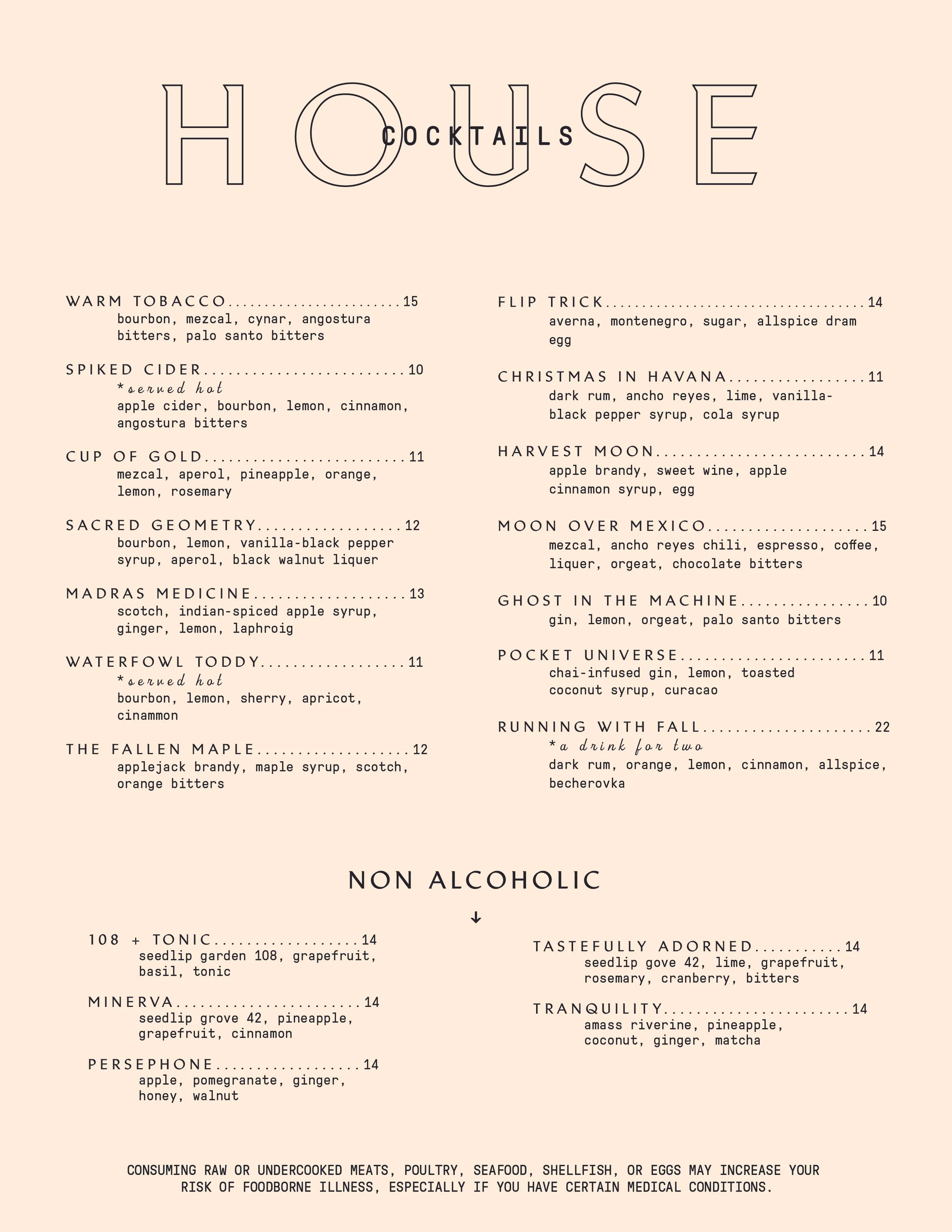 Drinks — The Public House