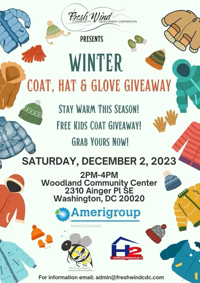Dec 2 | Coat, Hat and Glove Giveaway — Congress Heights on the Rise