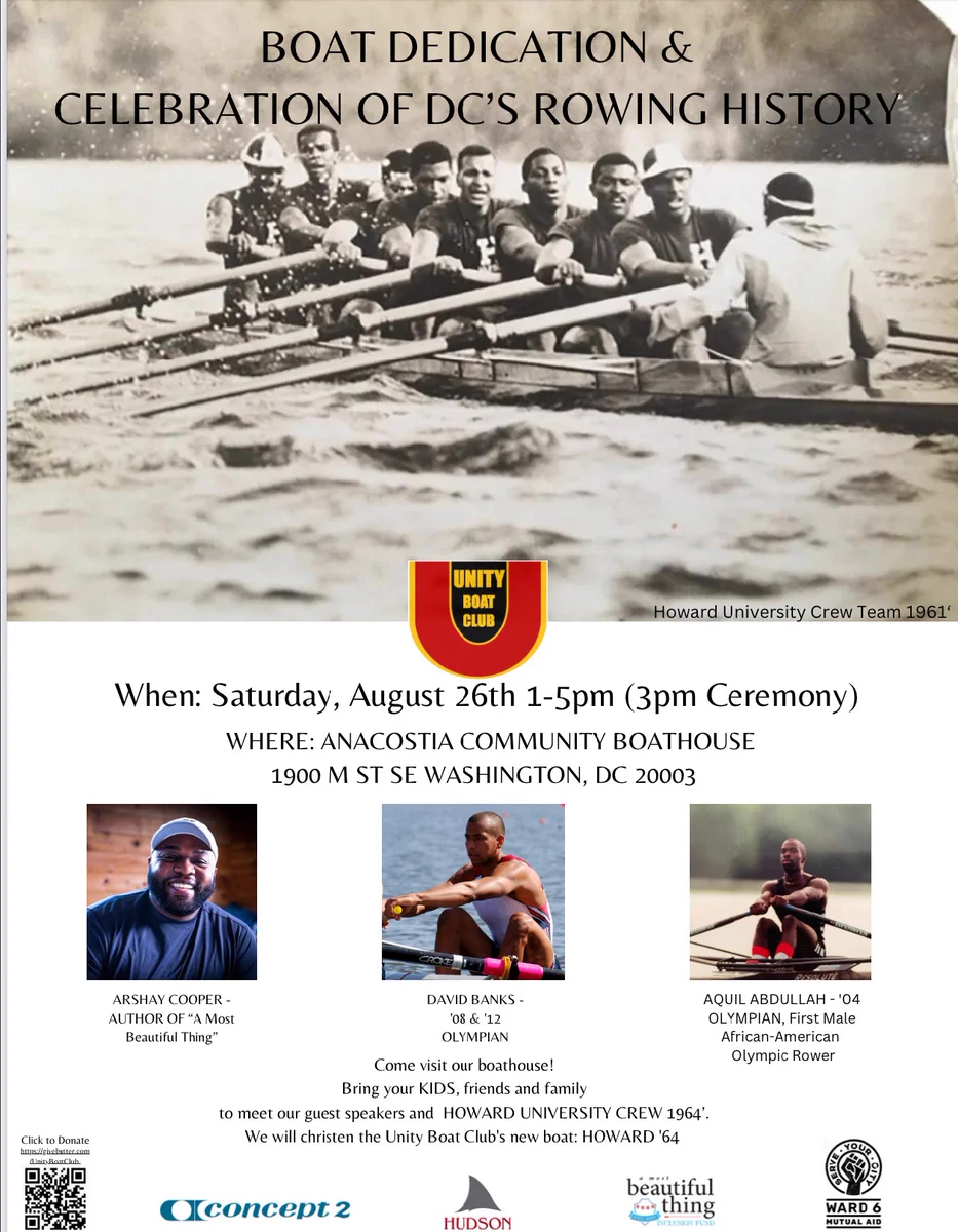 August 26 | Unity Boat Dedication and Celebration of DC's Rowing ...
