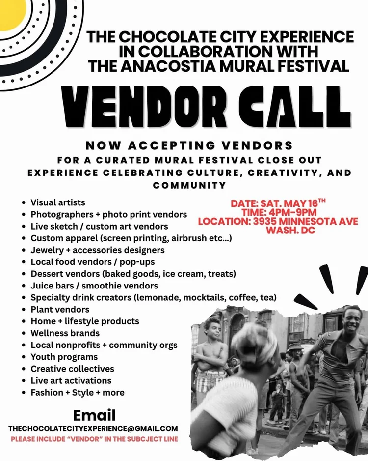 Vendor Call for the Mural Festival on May 16th — Congress Heights on ...