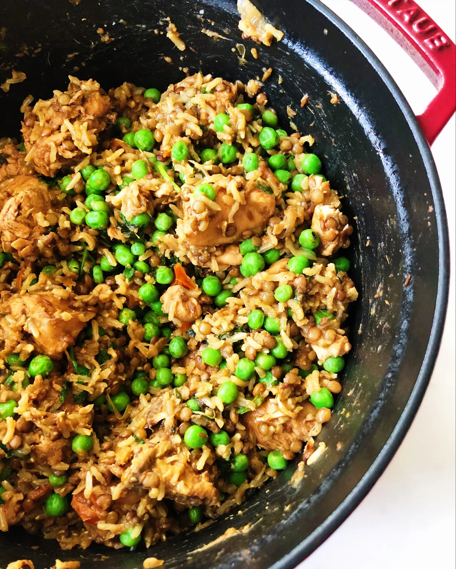 Chicken Pulao | One-Pot Chicken, Lentils & Rice | Low Simmer Blog
