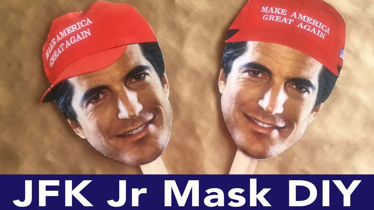 JFK Jr Mask on Abel Danger + Do-It-Yourself Mask Tutorial — JMAC NEWS