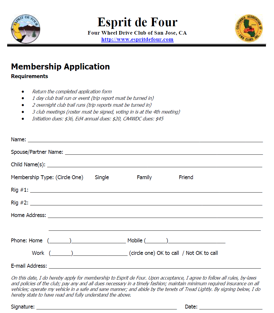 Join Us — Esprit de Four