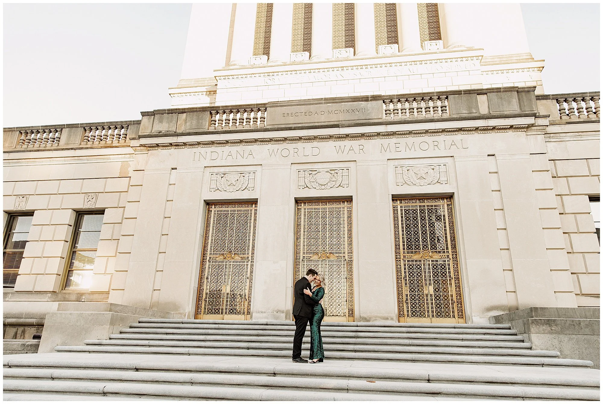 Stacie + Ryan's Formal Engagement Session in Downtown Indianapolis ...