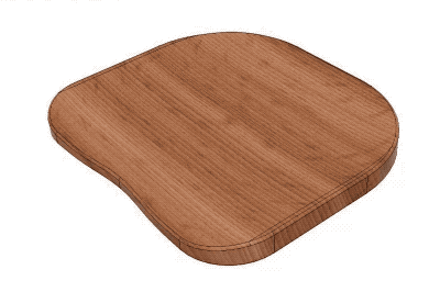Bar Stool Seat 3D Model Digital Download for CNC Routers — Portland CNC