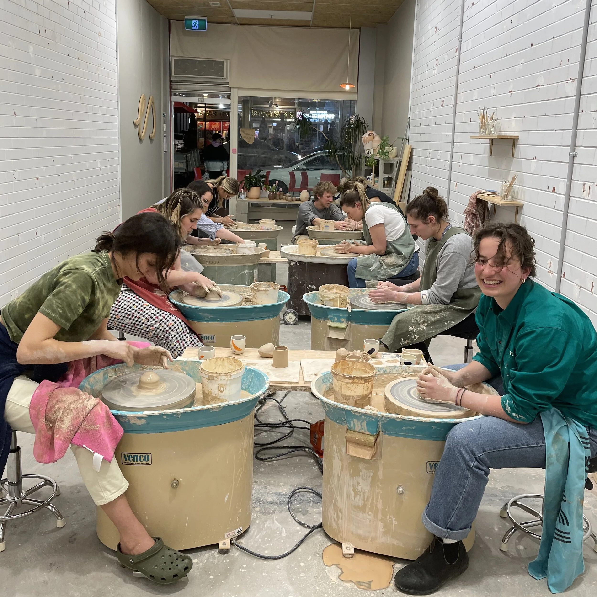 FRIDAY NIGHT BLOTTERY: WINE & POTTERY WORKSHOP $120+GST — es ceramics