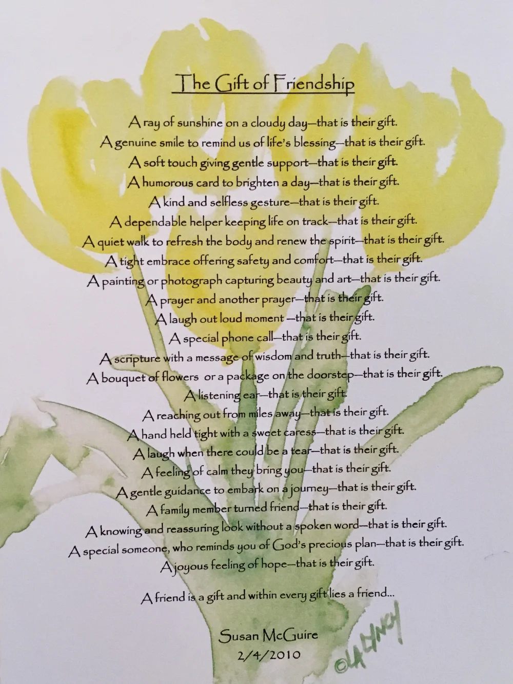 The Gift of Friendship — Katie Kibbe