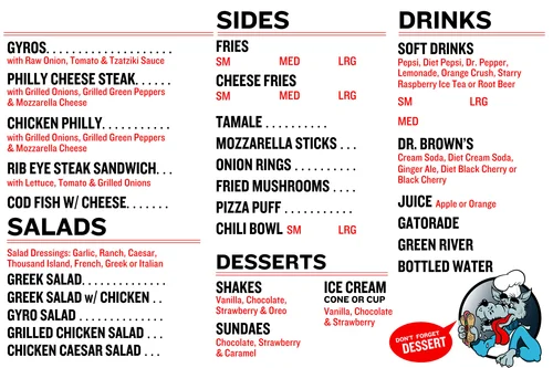 Our Menu — Wolfy's