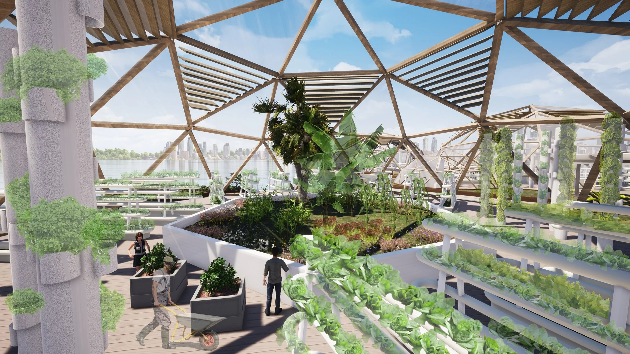 Floating Farms Help Communities Adapt to Climate