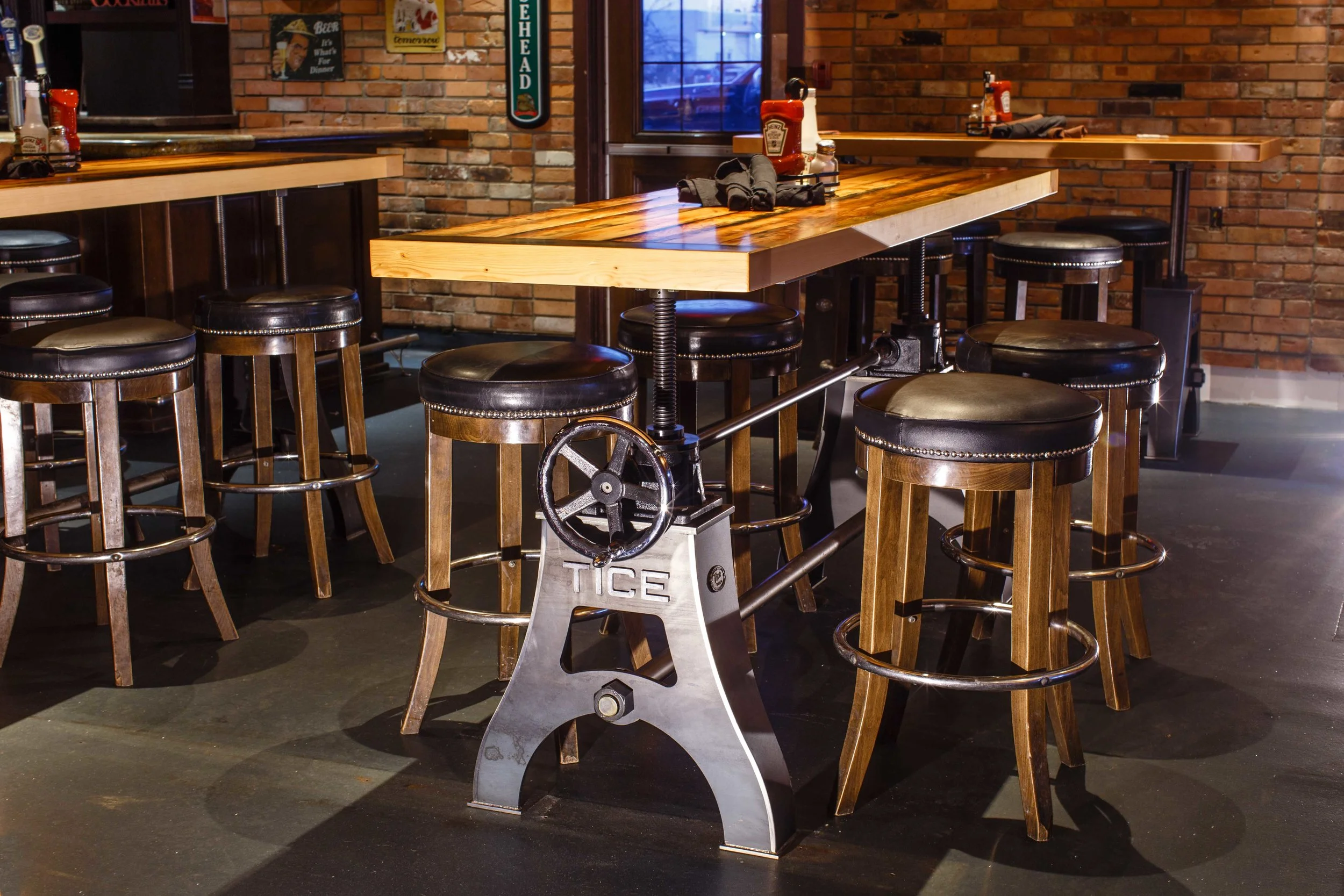 Crank Foundry Bar Table — Tice Tables