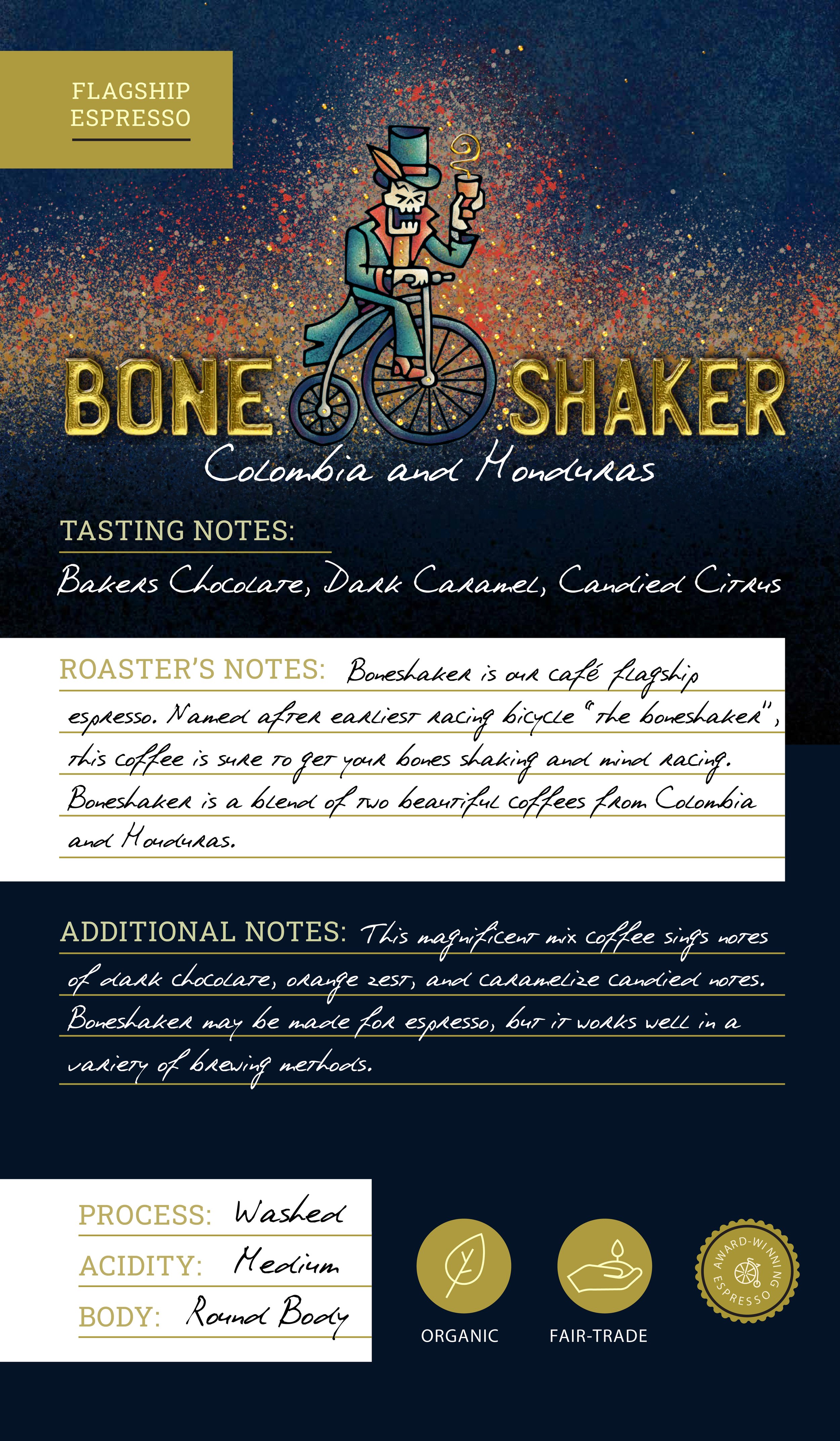 Boneshaker Espresso — Reverie Coffee Roasters