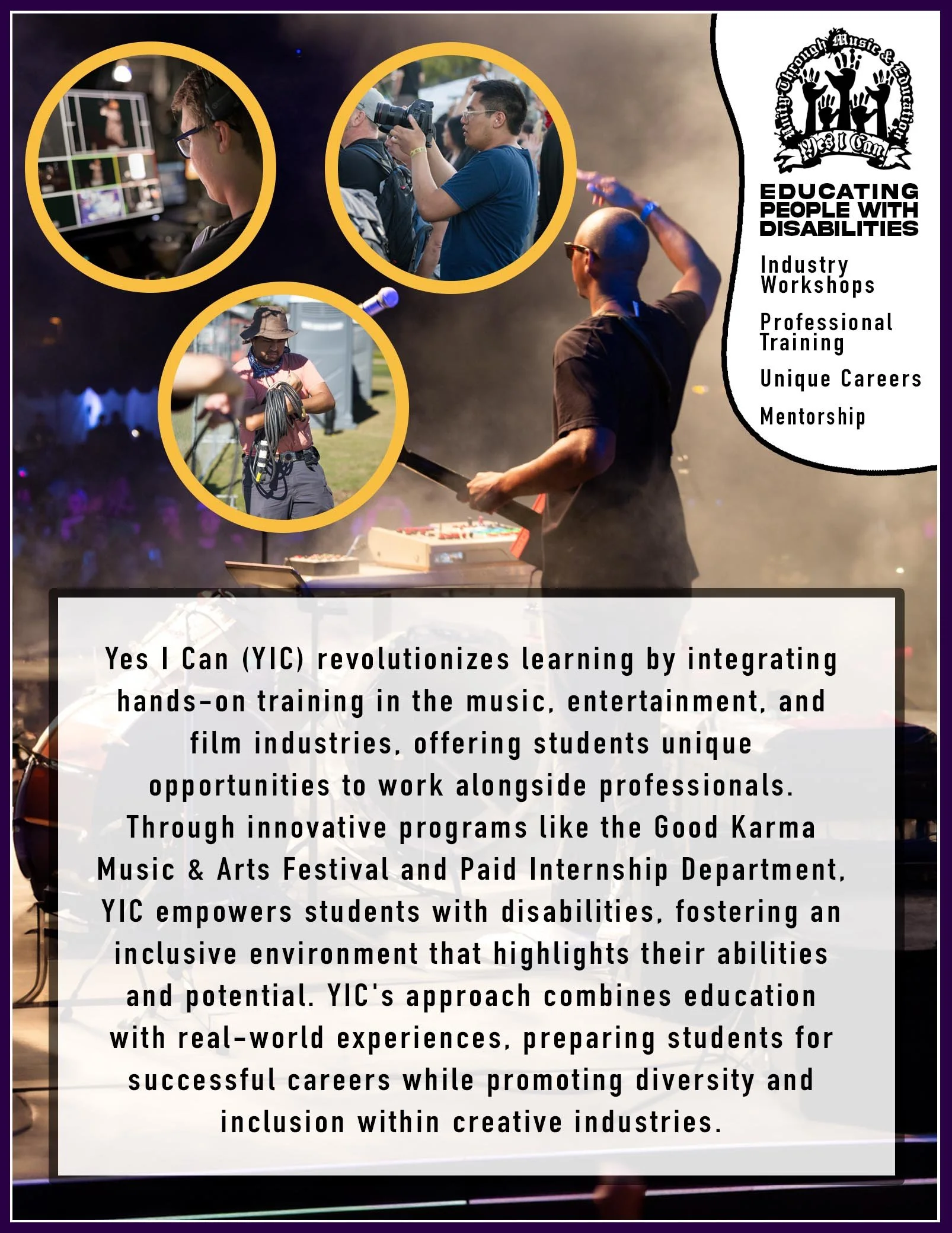 Yes I Can Unity Through Music & Education