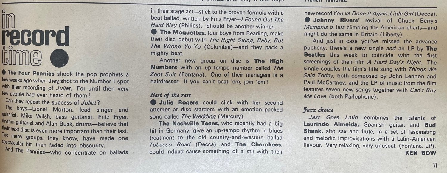 Fabulous – The High Numbers — Peter Stanfield