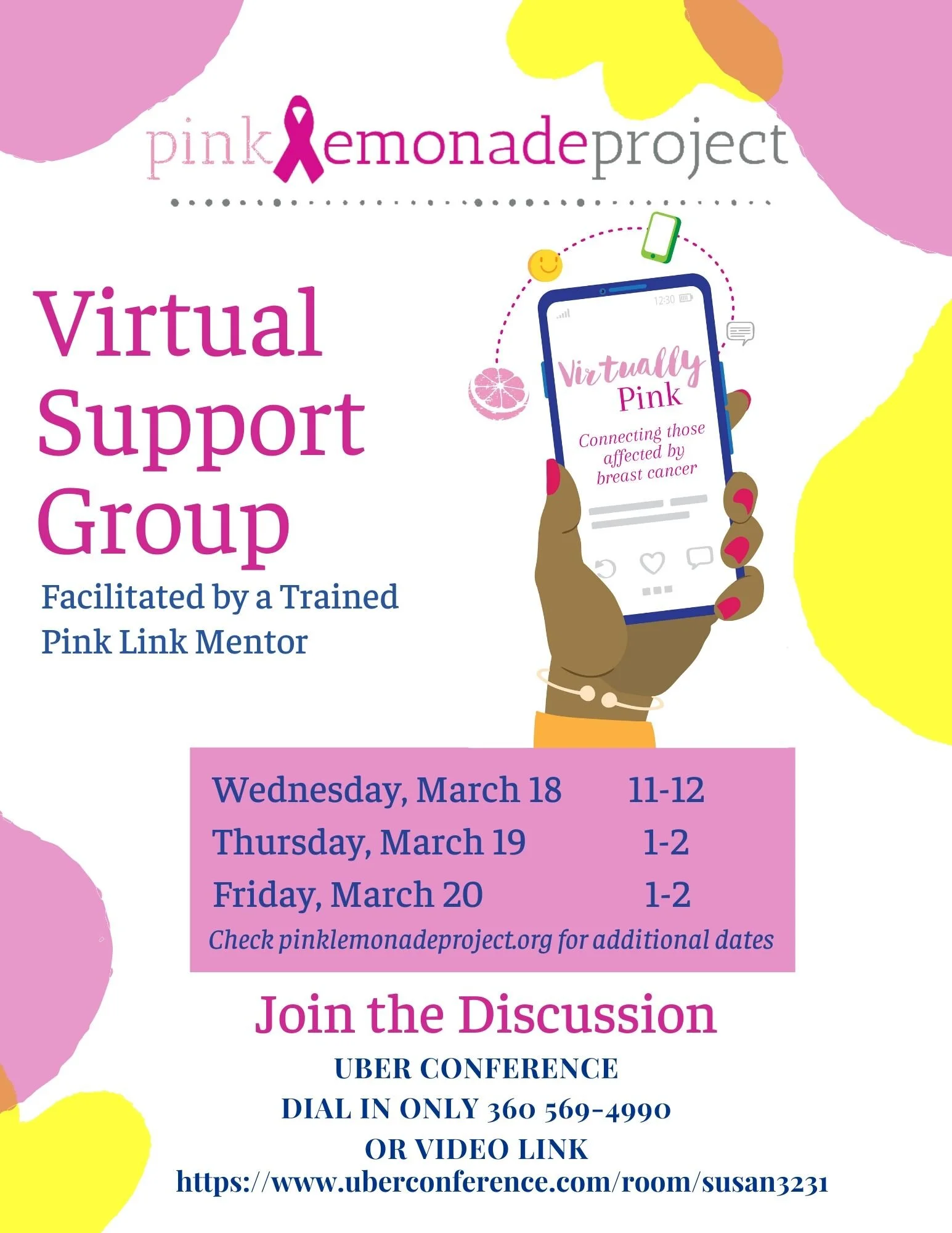 Event Sign up! — Pink Lemonade Project