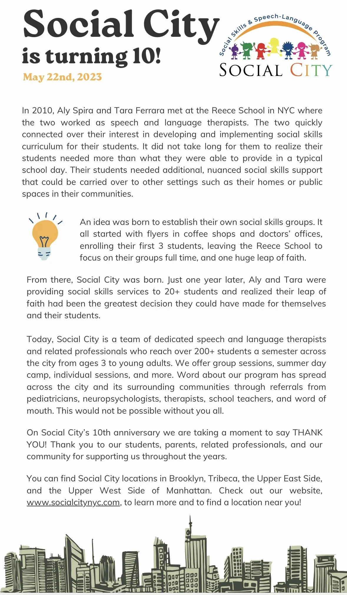 Our Story! — Social City