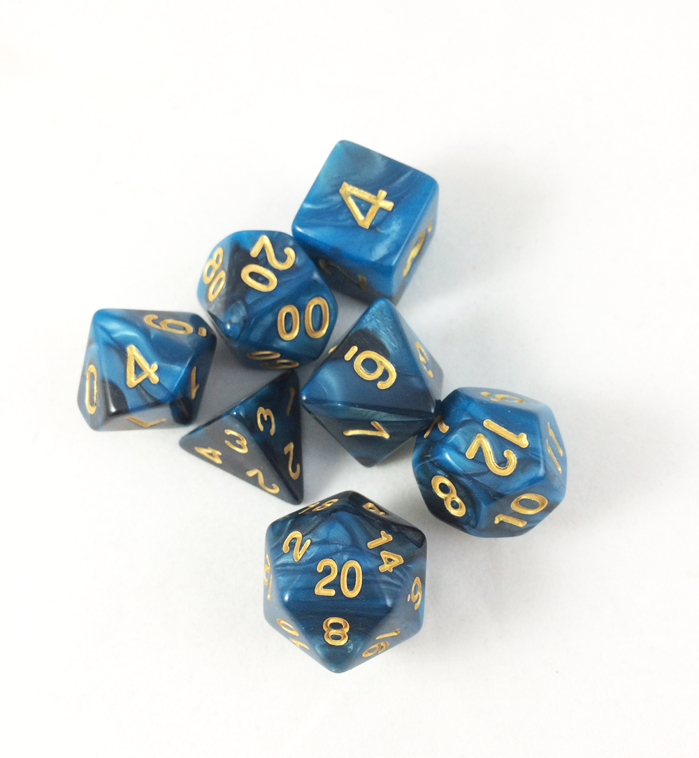 Cyber Dolphin Polyhedral Dice Set — TheDiceofLife | Dice Jewelry and ...