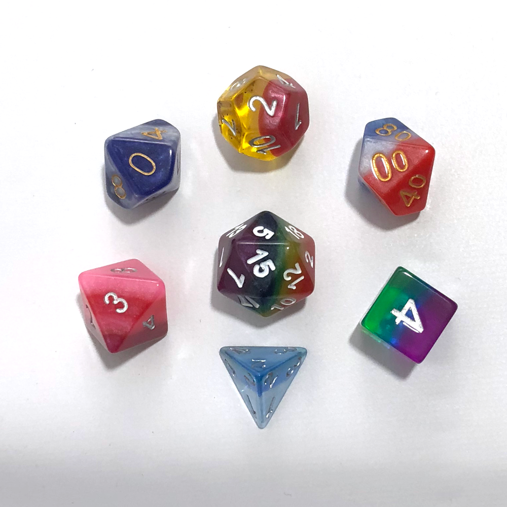 Curated and Reinked Dice Set — TheDiceofLife | Dice Jewelry and Ornaments