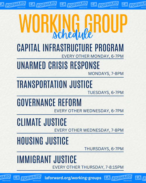 Working Groups — LA Forward