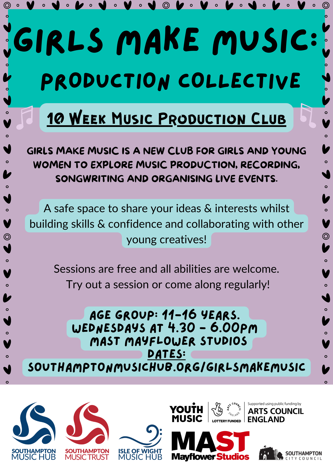 Girls Make Music: Production Collective — Southampton and IOW Music