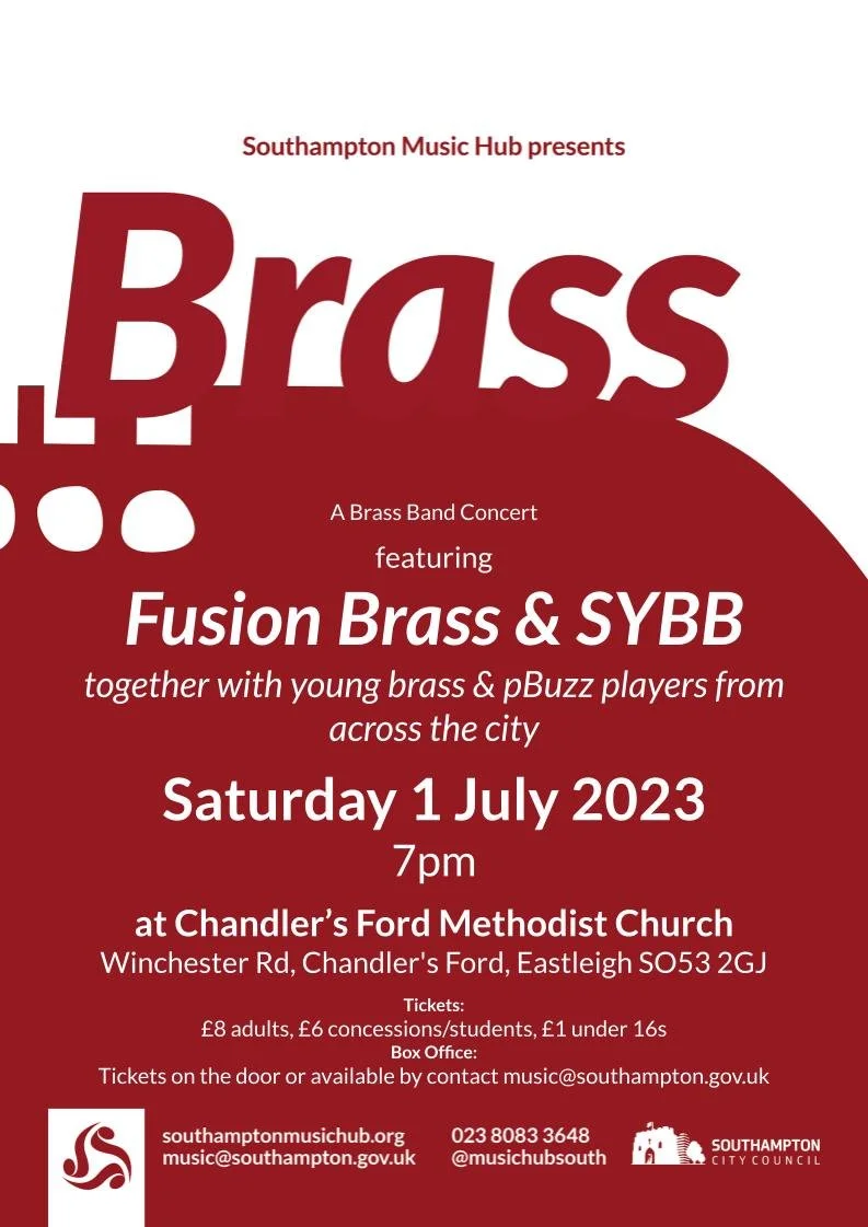 Brass Bands Concert: SYBB, Fusion Brass, pBuzz — Southampton and IOW Music
