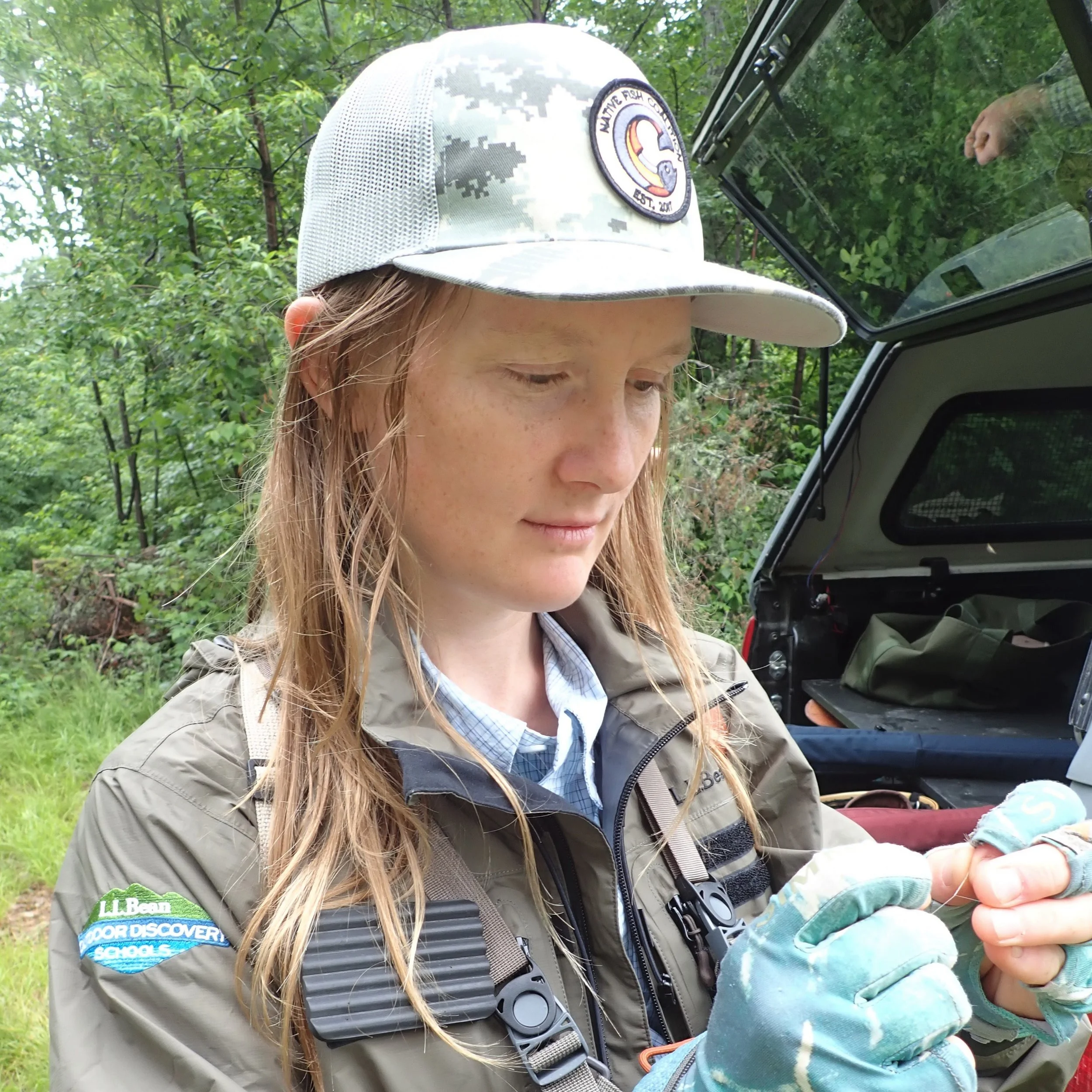 NFC NATIONAL CHAIR EMILY BASTIAN TALKS NATIVE FISH WITH FLY LINE ...