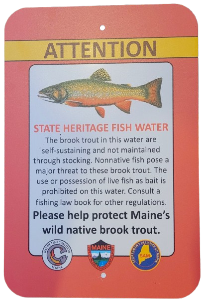 Maine State Heritage Fish Sign Blems... — Native Fish Coalition