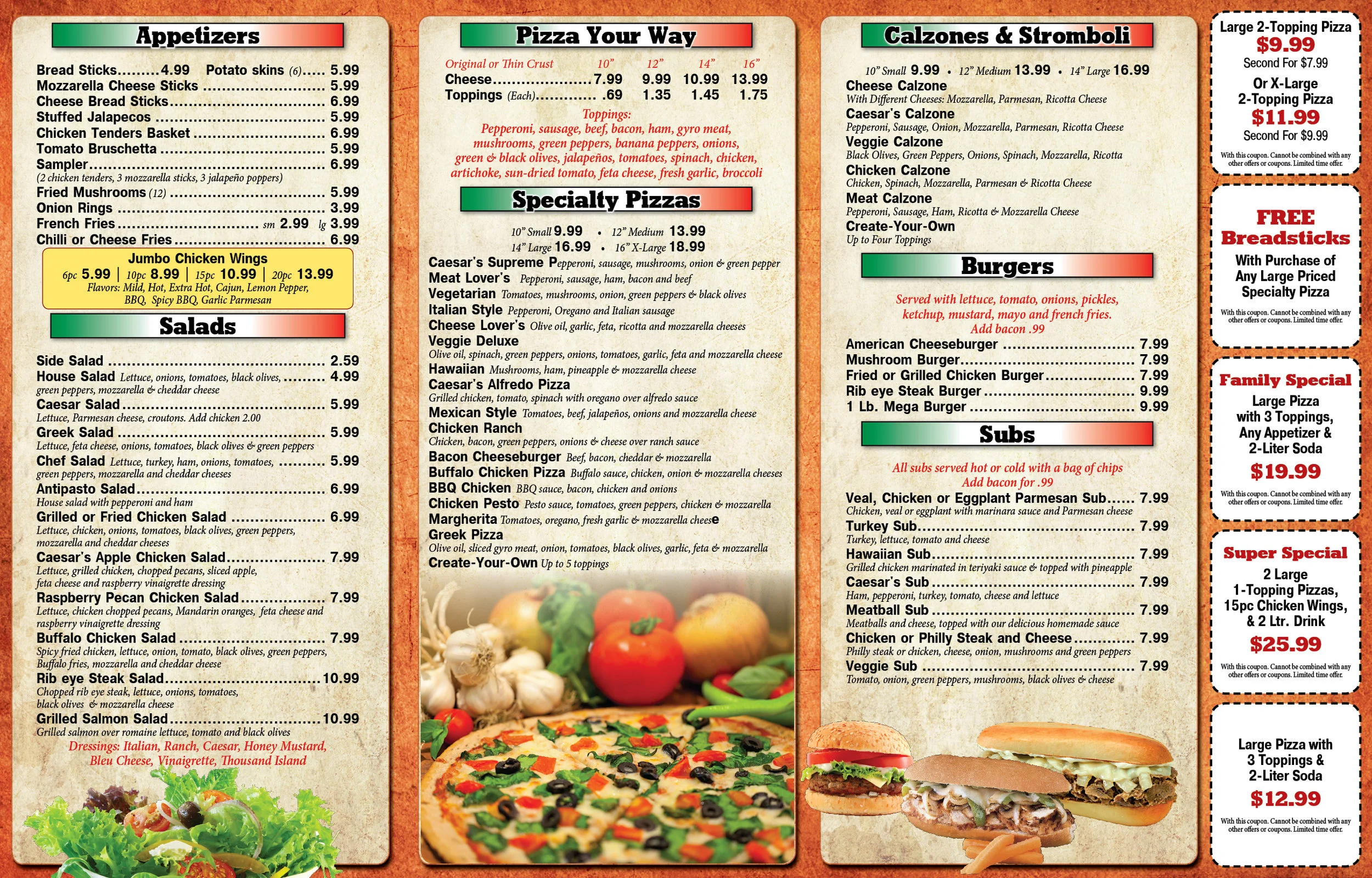 Caesars Italian Pizza & Restaurant