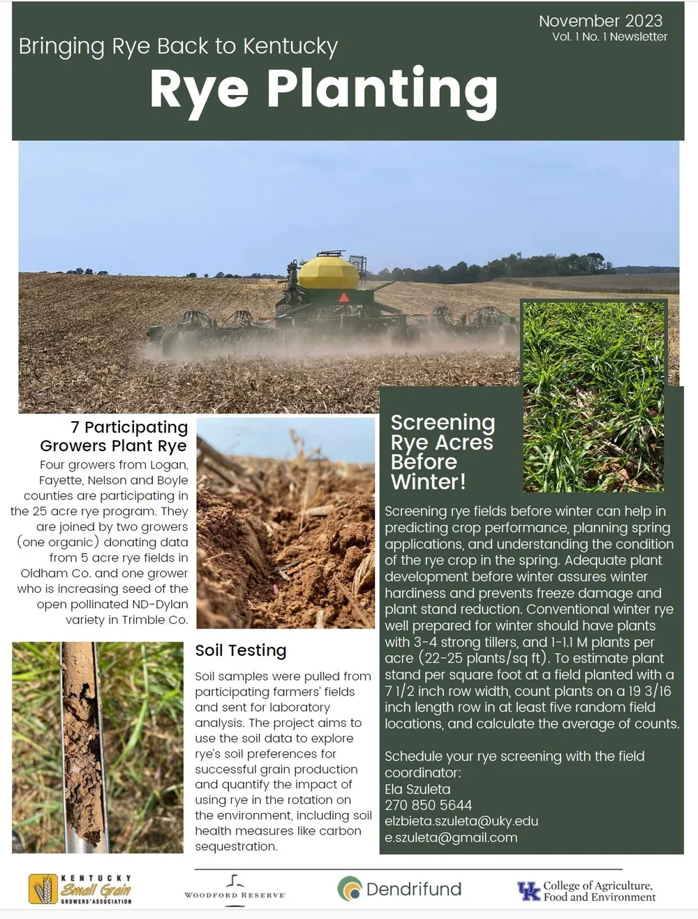 Rye Planting: Brining Rye Back to Kentucky — Kentucky Small Grain ...