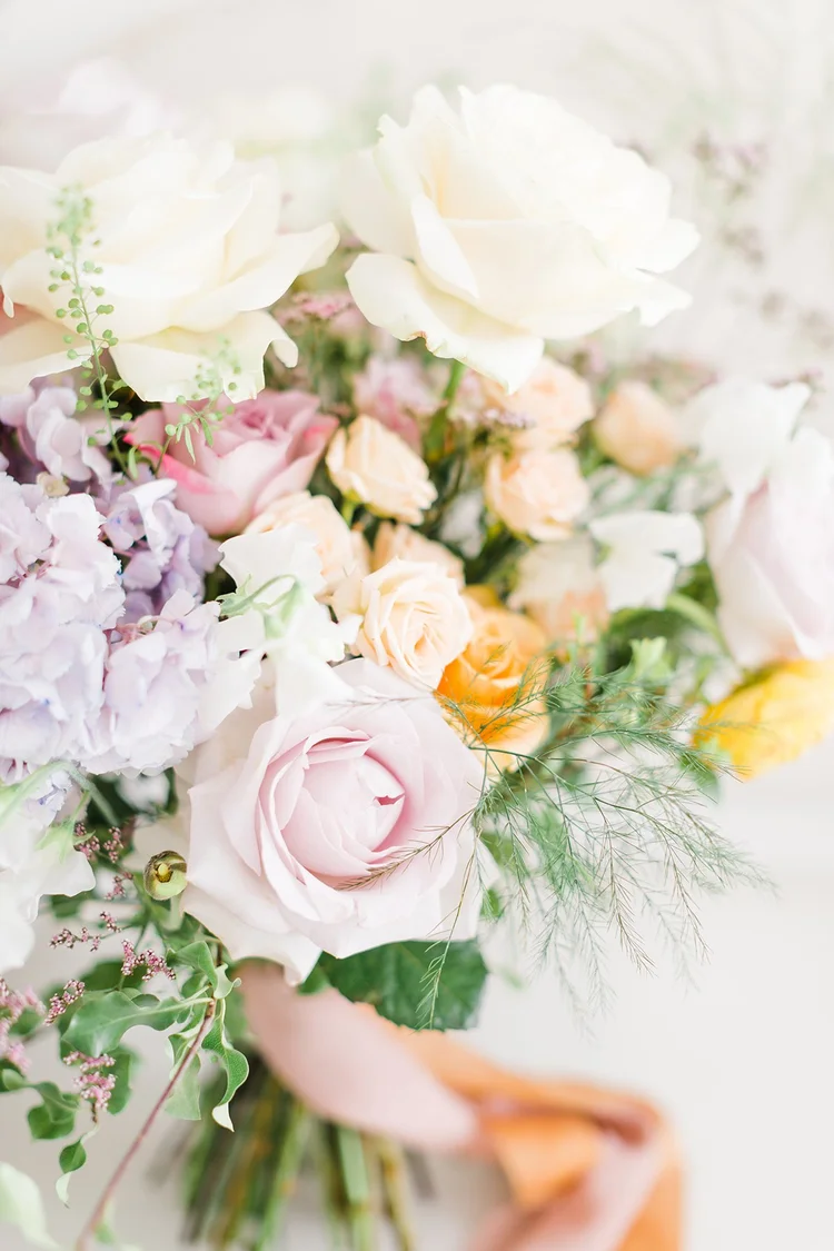 Lilac and Peach Regal Wedding Inspiration — Olive & Millicent