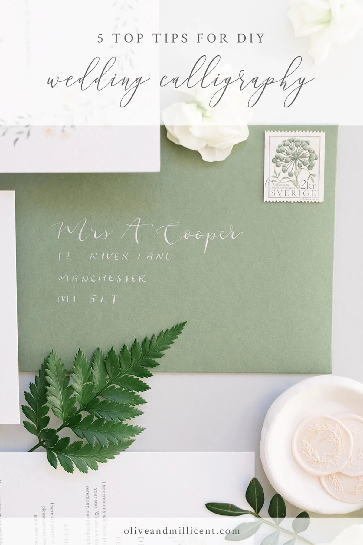 5 Top Tips for DIY Wedding Calligraphy — Olive & Millicent