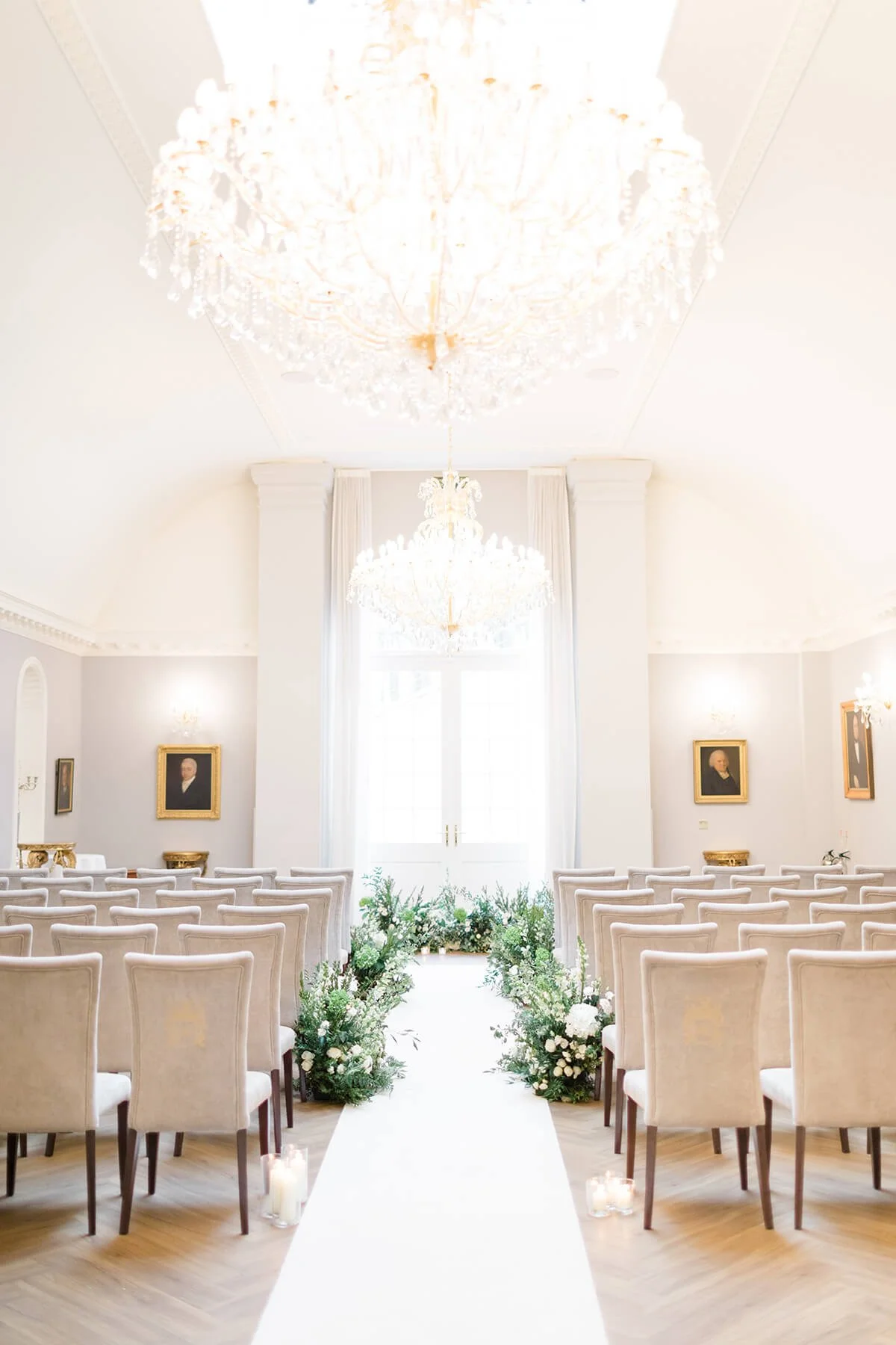 Green and White Winter Wedding Inspiration at Rushton Hall — Olive ...