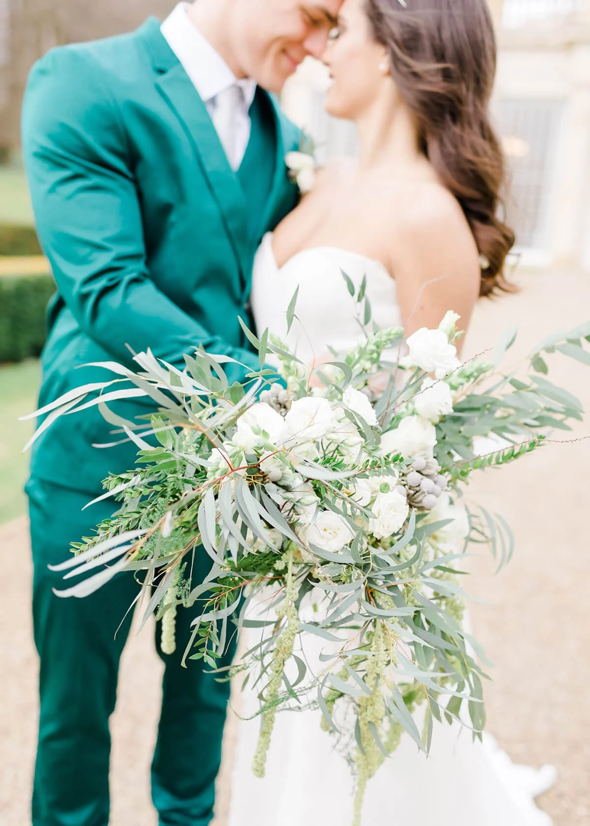 Green and White Winter Wedding Inspiration at Rushton Hall — Olive ...