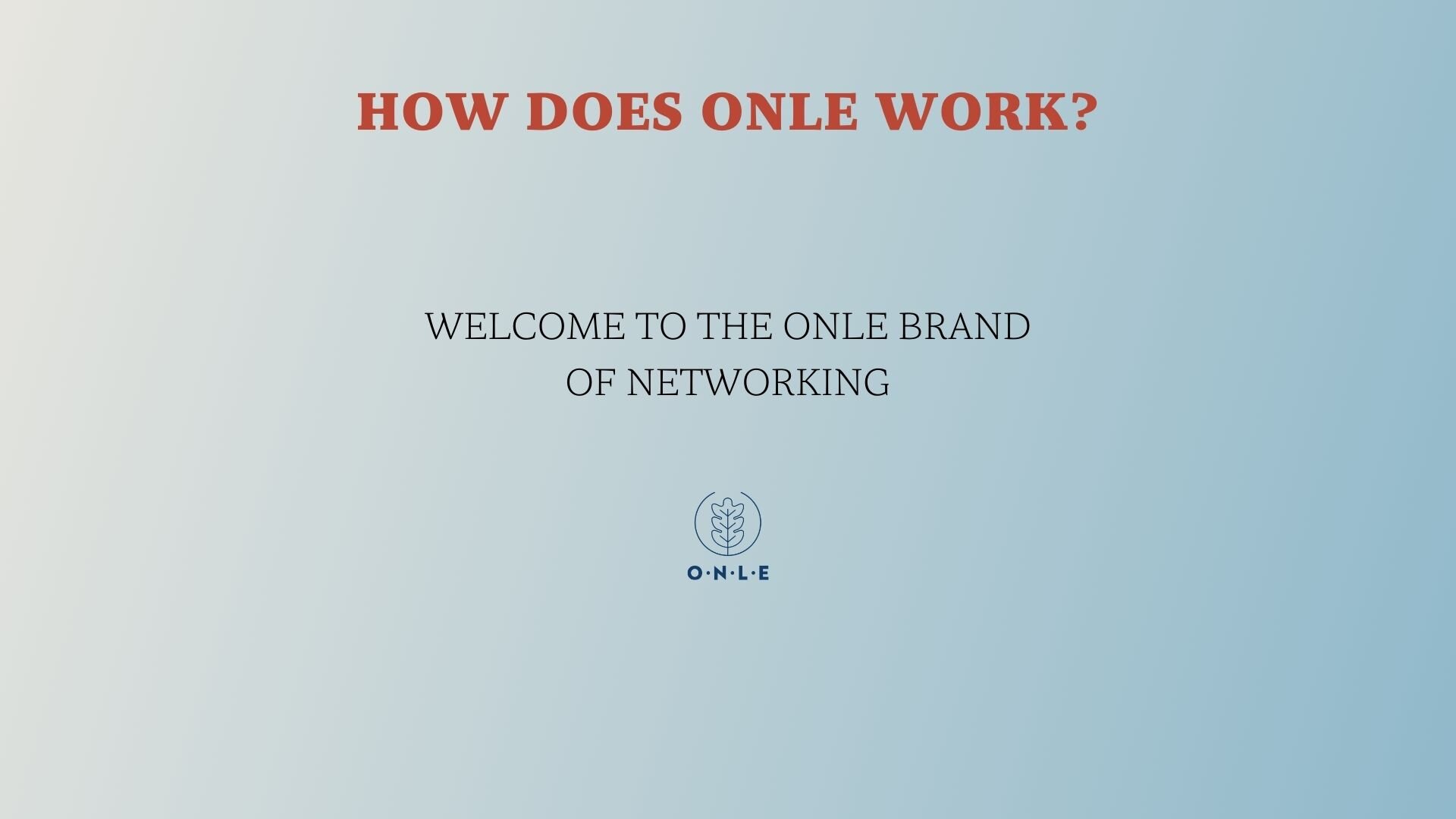 ONLE Networking | Online Business Networking