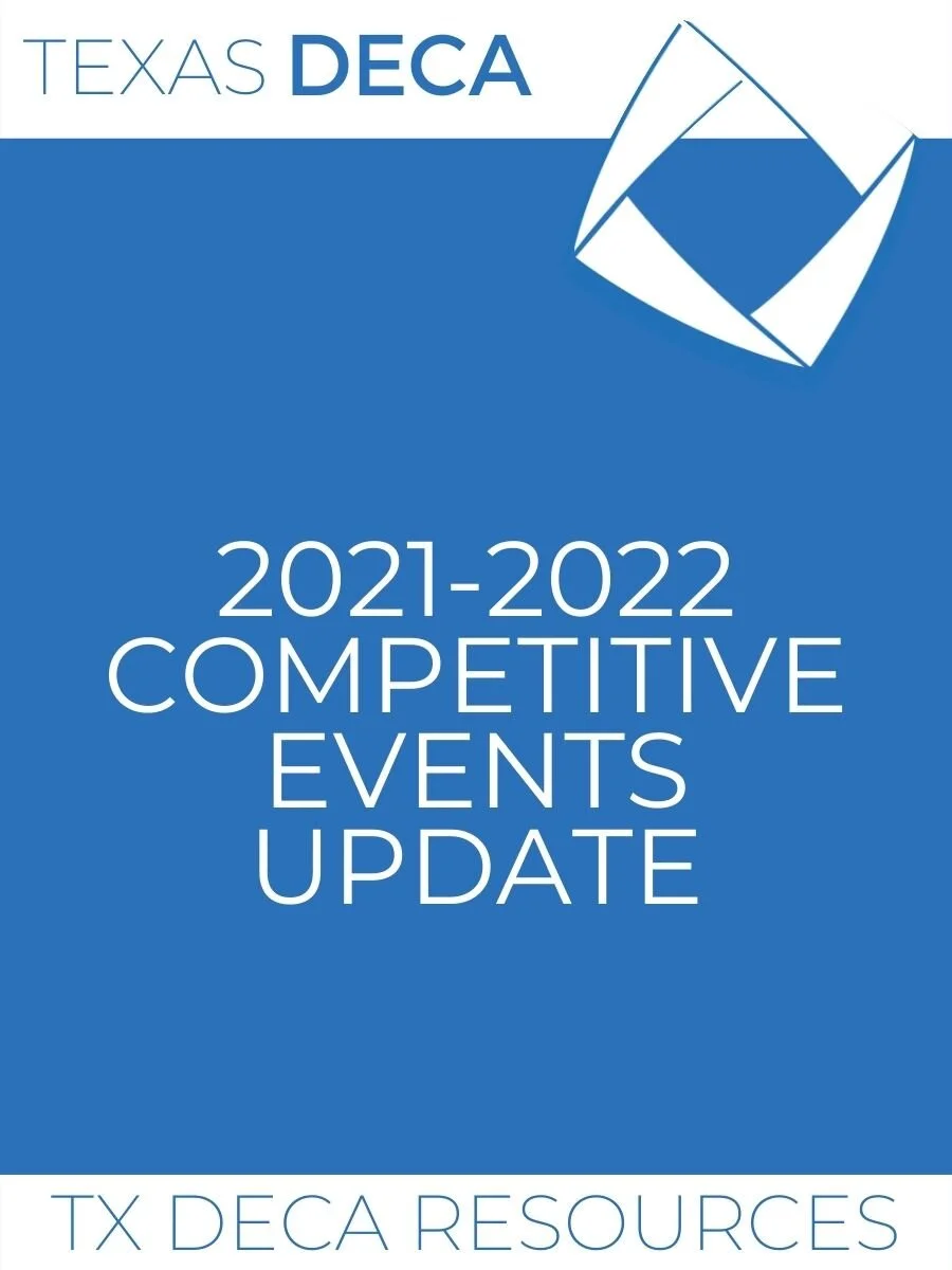 Competitive Events Update — Texas DECA