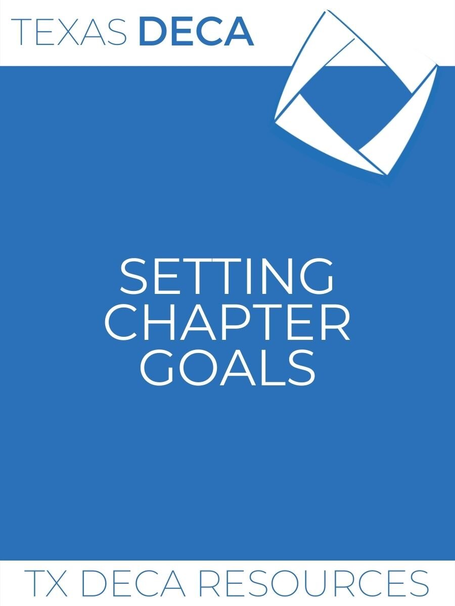 Setting Chapter Goals — Texas DECA