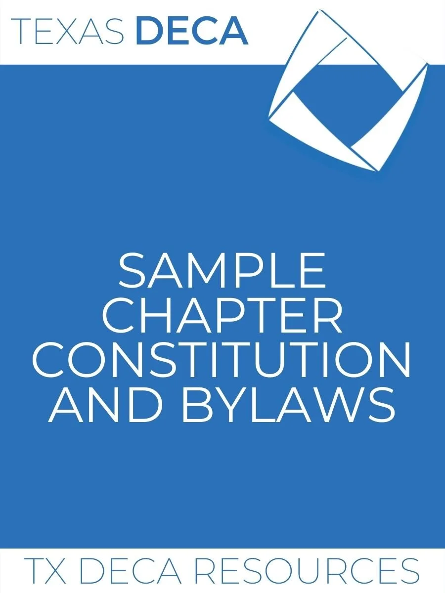 Chapter Management Resources — Texas DECA