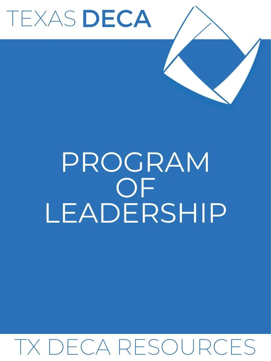 Creating a Program of Leadership — Texas DECA