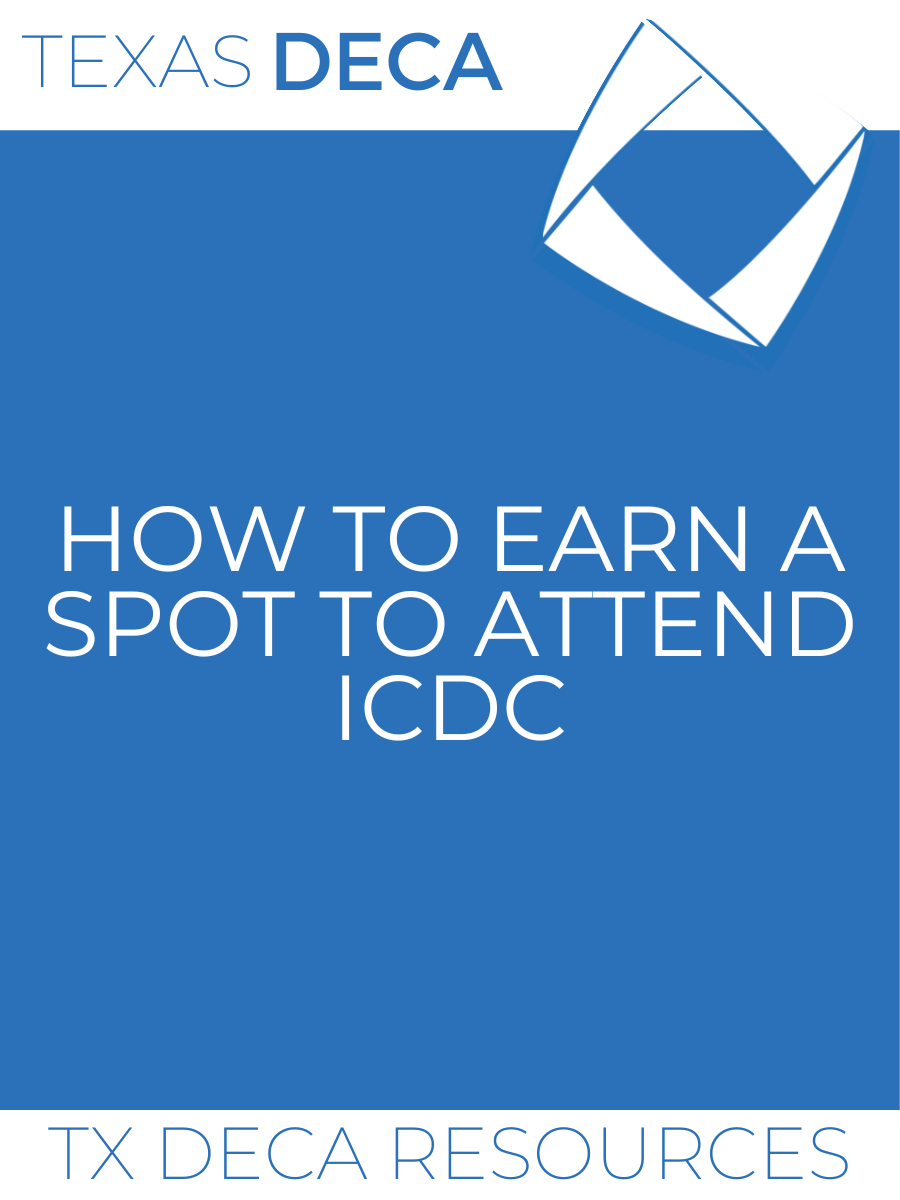 Earn a Spot at ICDC — Texas DECA