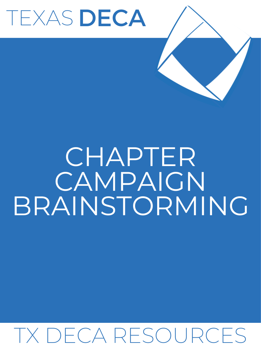 Campaigns — Sample — Texas DECA