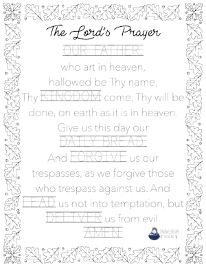 Lord's Prayer Printables + How to Teach Prayer — Draw Near Designs