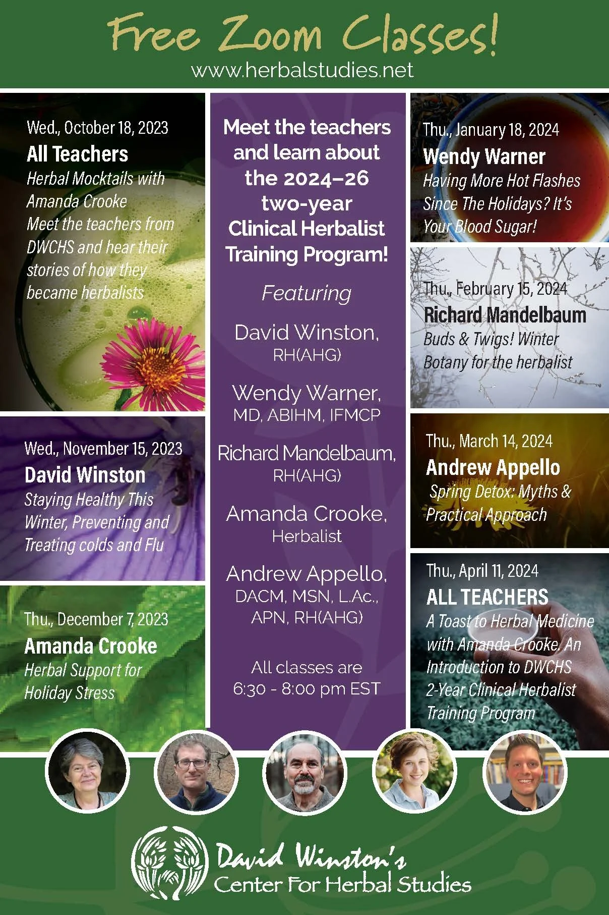 classes workshops and presentations — Richard Mandelbaum RH