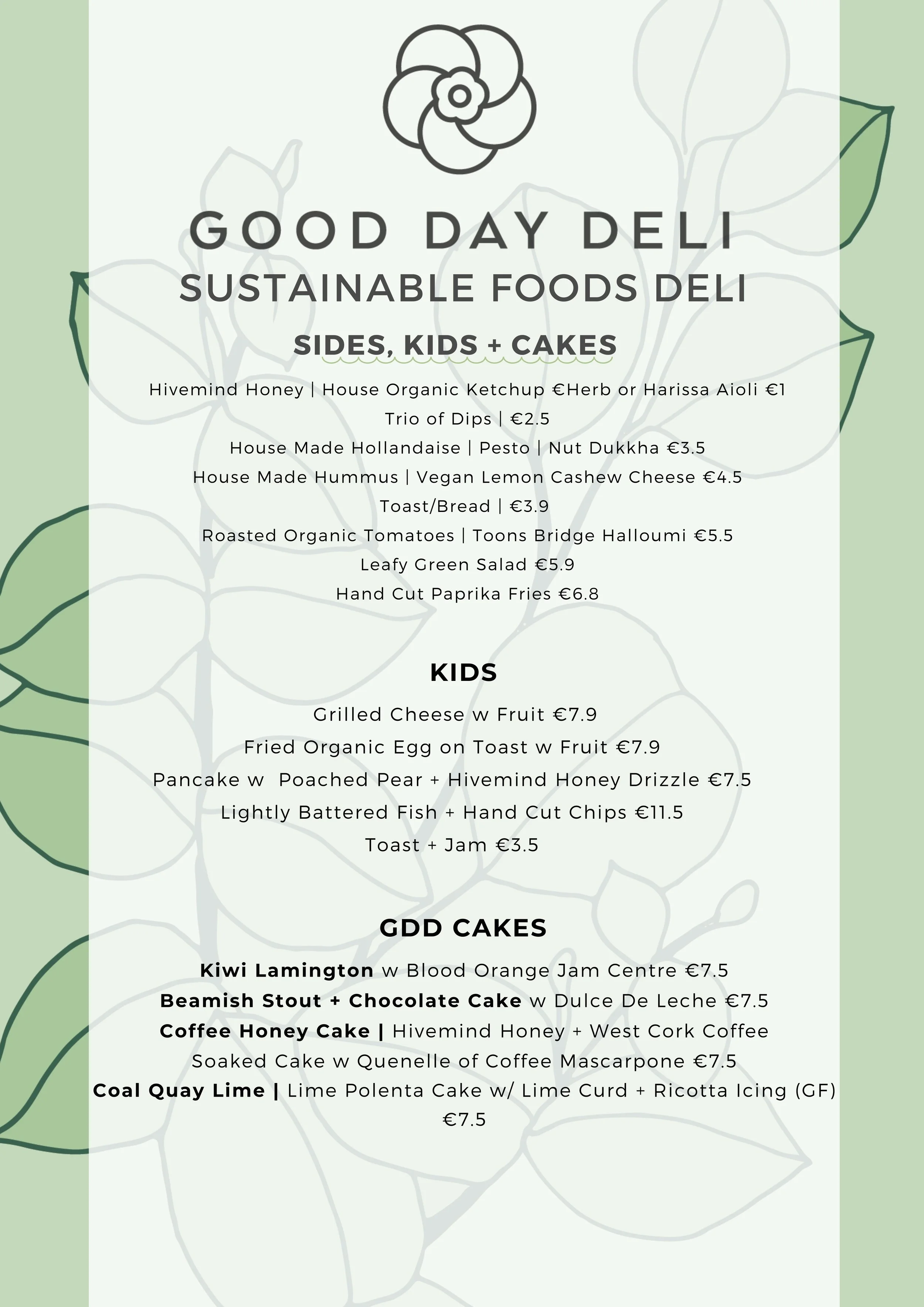 Mid Week Menu — Good Day Deli