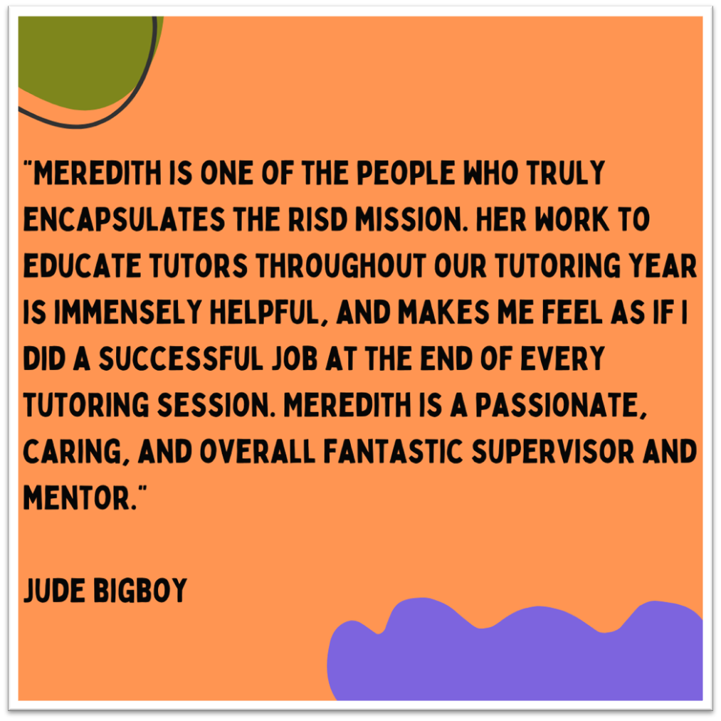 A&L's Meredith Barrett Is Undergraduate Supervisor of the Year! — Center for Arts & Language