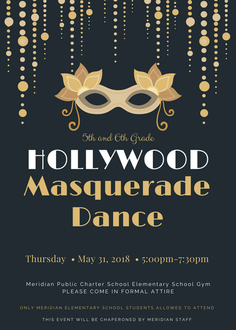 5th & 6th Grade Hollywood Masquerade Dance / 5o y 6o Grado Baile de ...