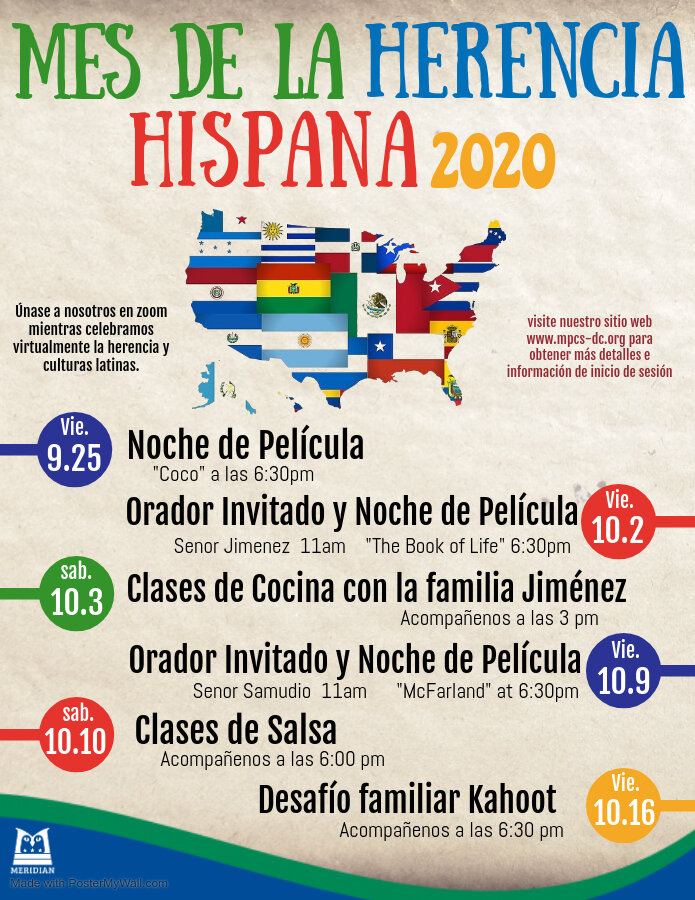 Carteles De Herencia Hispana 3.416 Mes Nacional De La Herencia Hispana