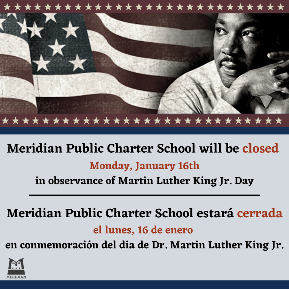 Closed on Monday, 1/16 for Martin Luther King Jr. Day / Cerrado el ...