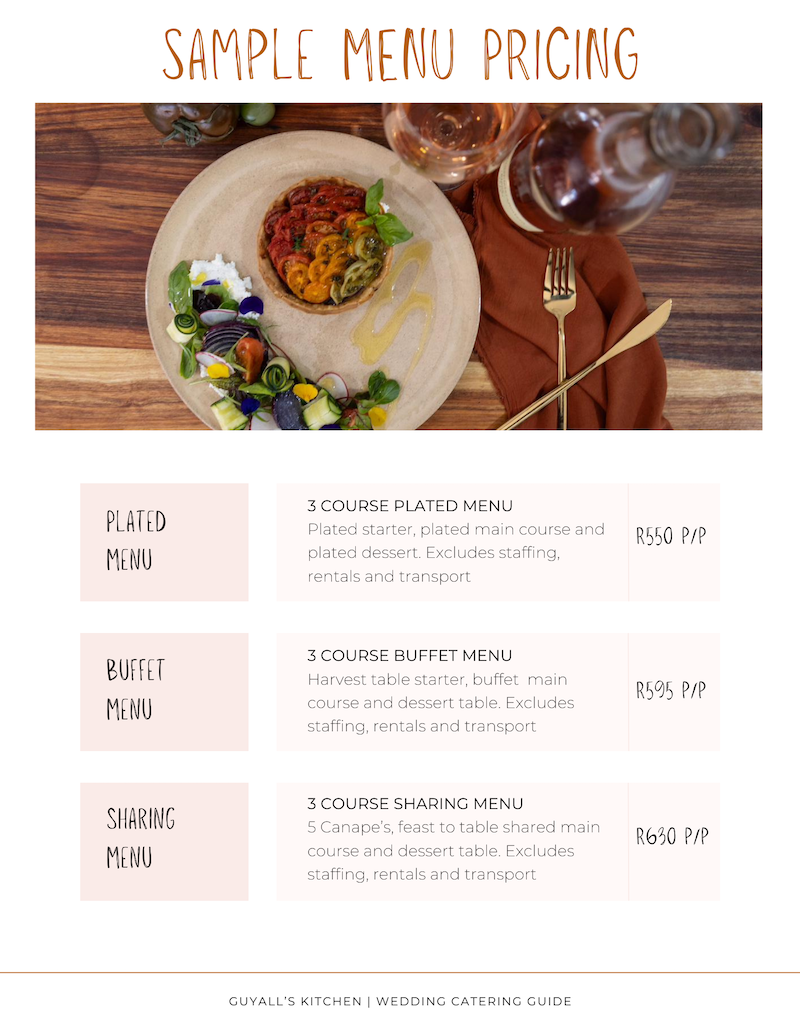 Wedding Catering Guide — Guyall's Kitchen