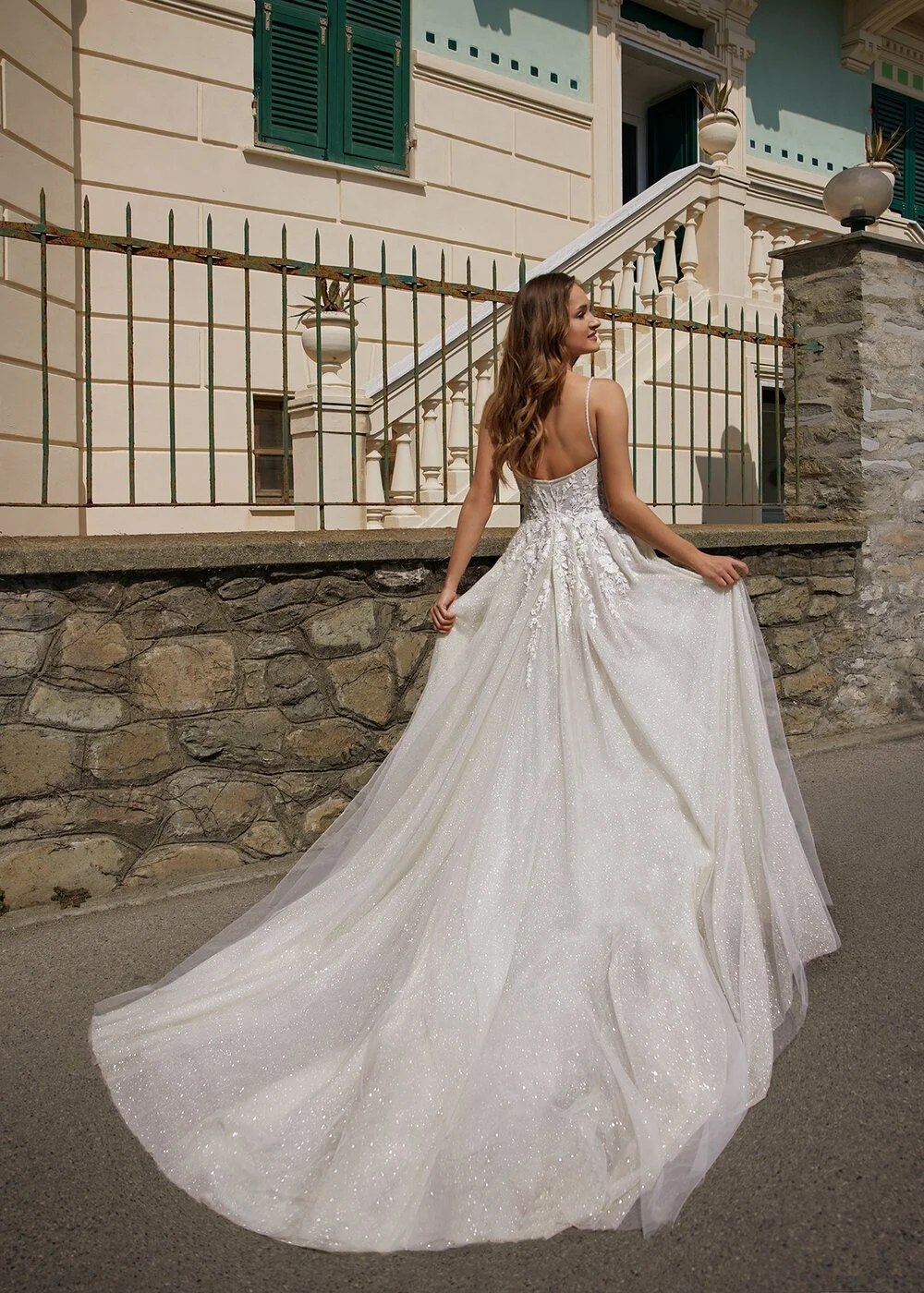 Ines Di Santo Sen Lace Sleeved Wedding Dress at Orlando Bridal Shop ...