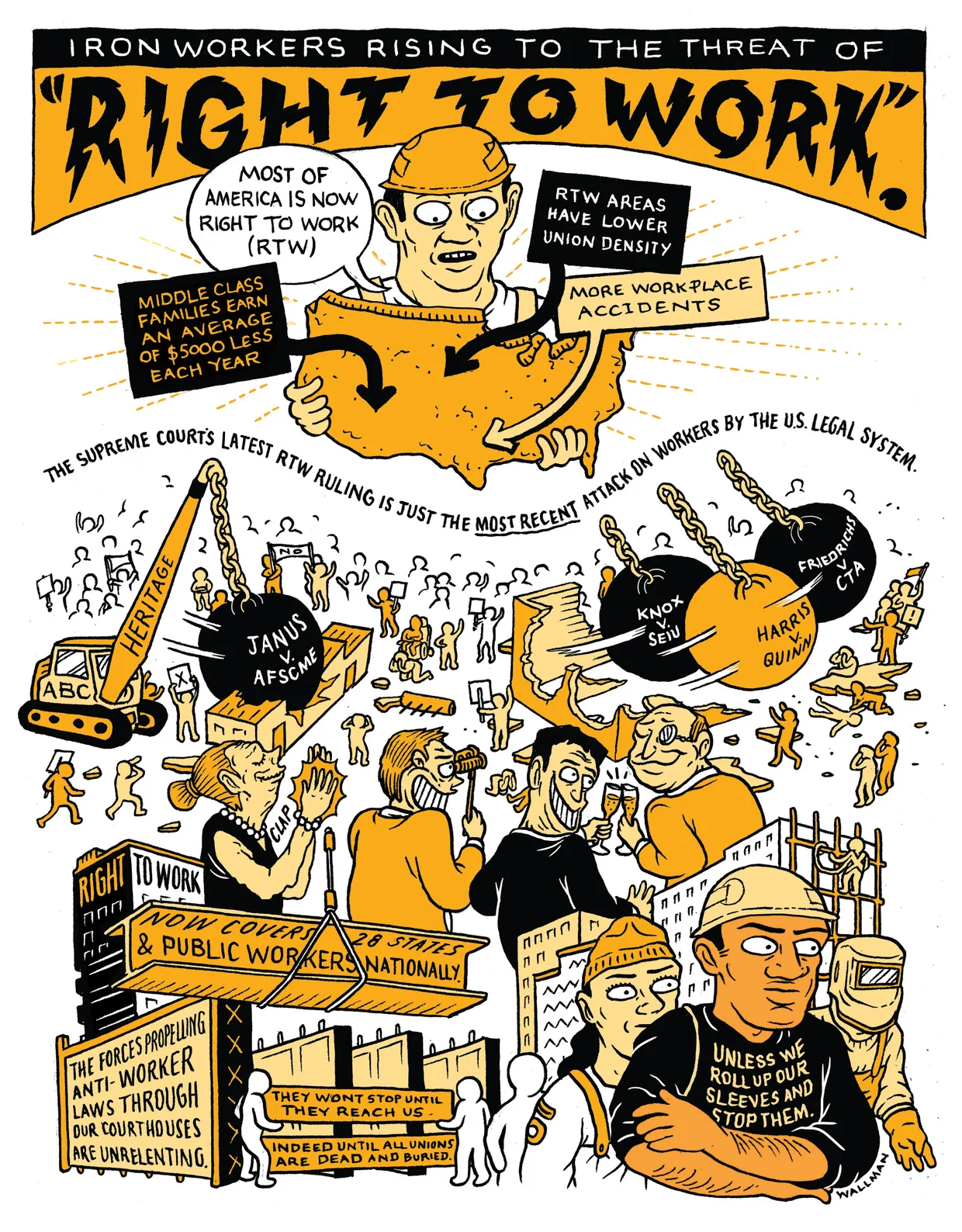 worker + union art — sam wallman