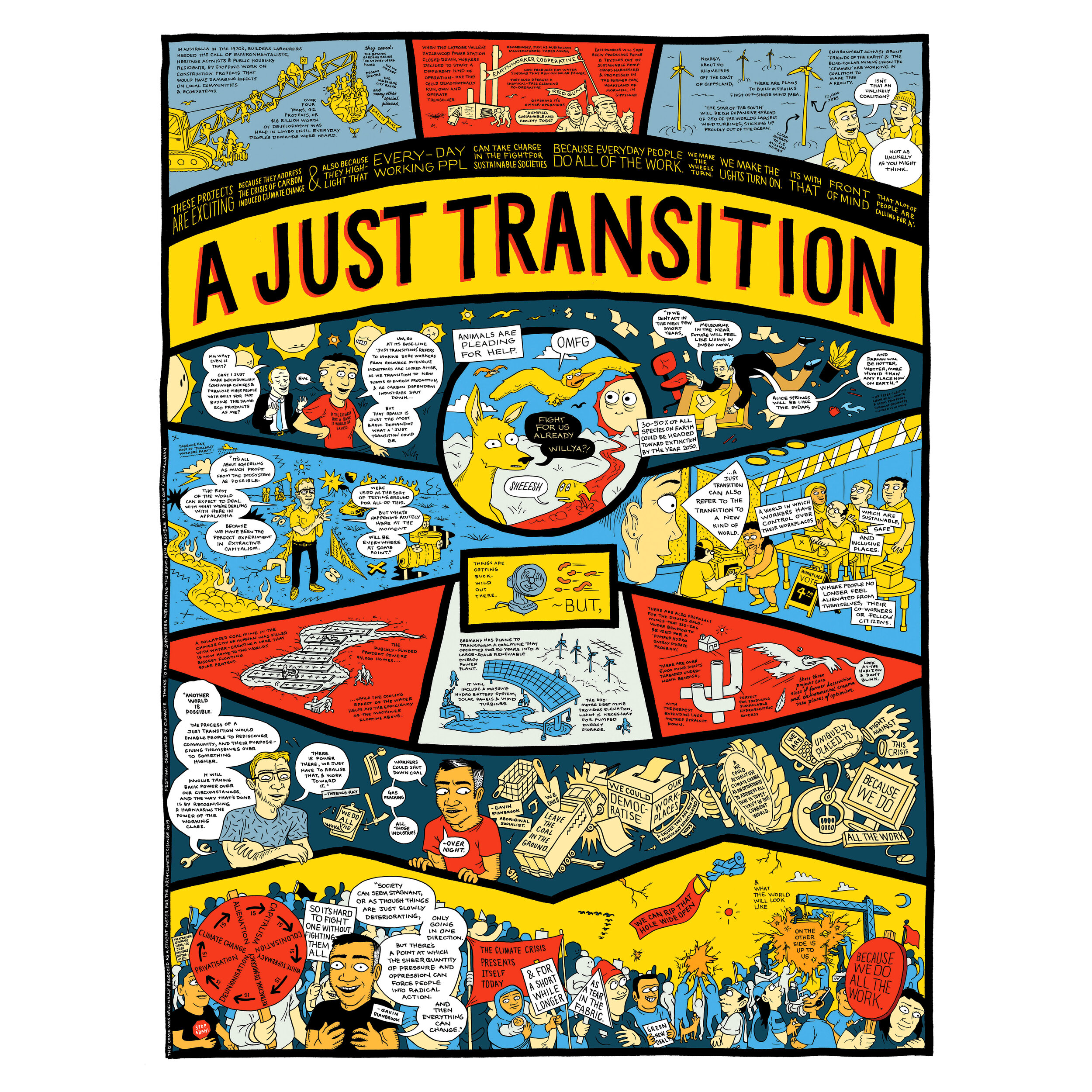 A2 Just Transition poster — sam wallman